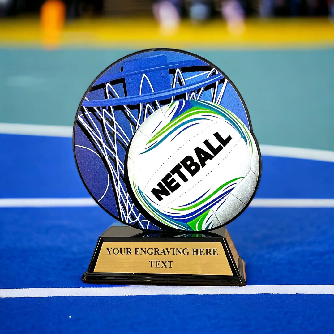 Trophy Monster Black Acrylic Trophy Netball Award | for Club, School ...
