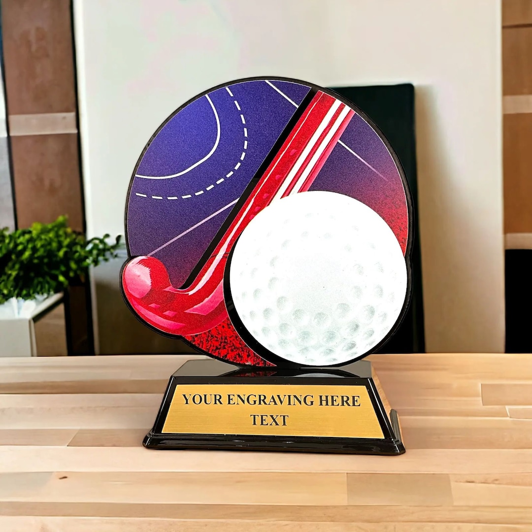 Trophy Monster Black Acrylic Trophy Field Hockey Award | for Club ...