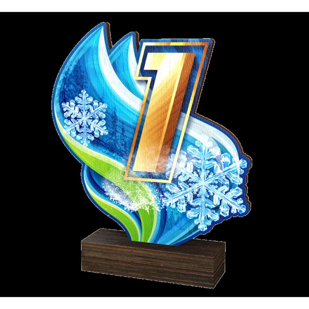 Trophy Monster Snowflake 1st,2nd or 3rd Place 5/16' Thick Wood ...