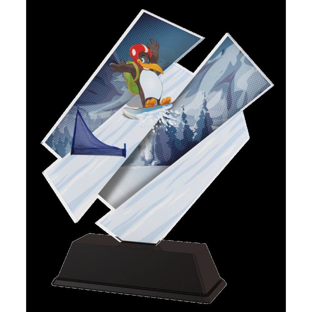 Trophy Monster Acrylic Kids Snowboarding Trophy Award | for Club ...