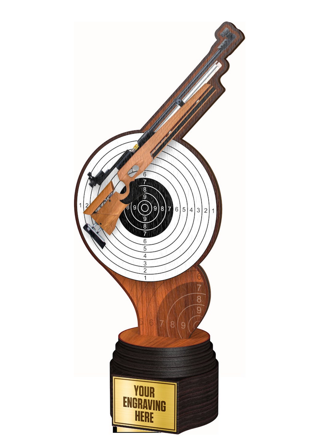 Trophy Monster Shooting Real Wood Eco Friendly Trophy Awards - Etsy