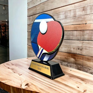 Trophy Monster Black Acrylic Trophy Table Tennis Award | for Club ...