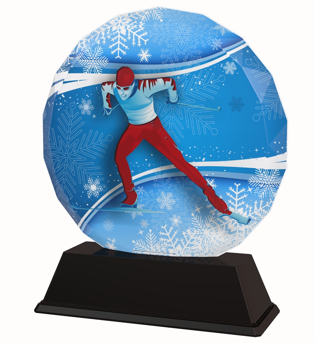 Speed Skater Acrylic Award, Winter Sports Trophy, Ice Skating Gift ...