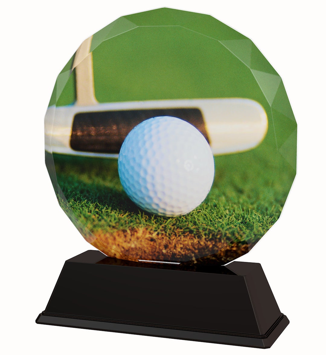 Golf Ball & Putter Acrylic Award - Tournament Trophy, Golf Gift | Bulk ...