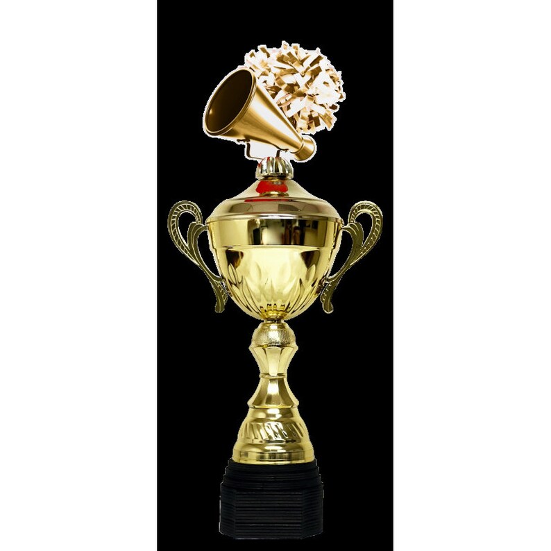 Trophymonster Luxury Large Gold Metal Cheerleader Trophy Cup 3 Sizes - Etsy