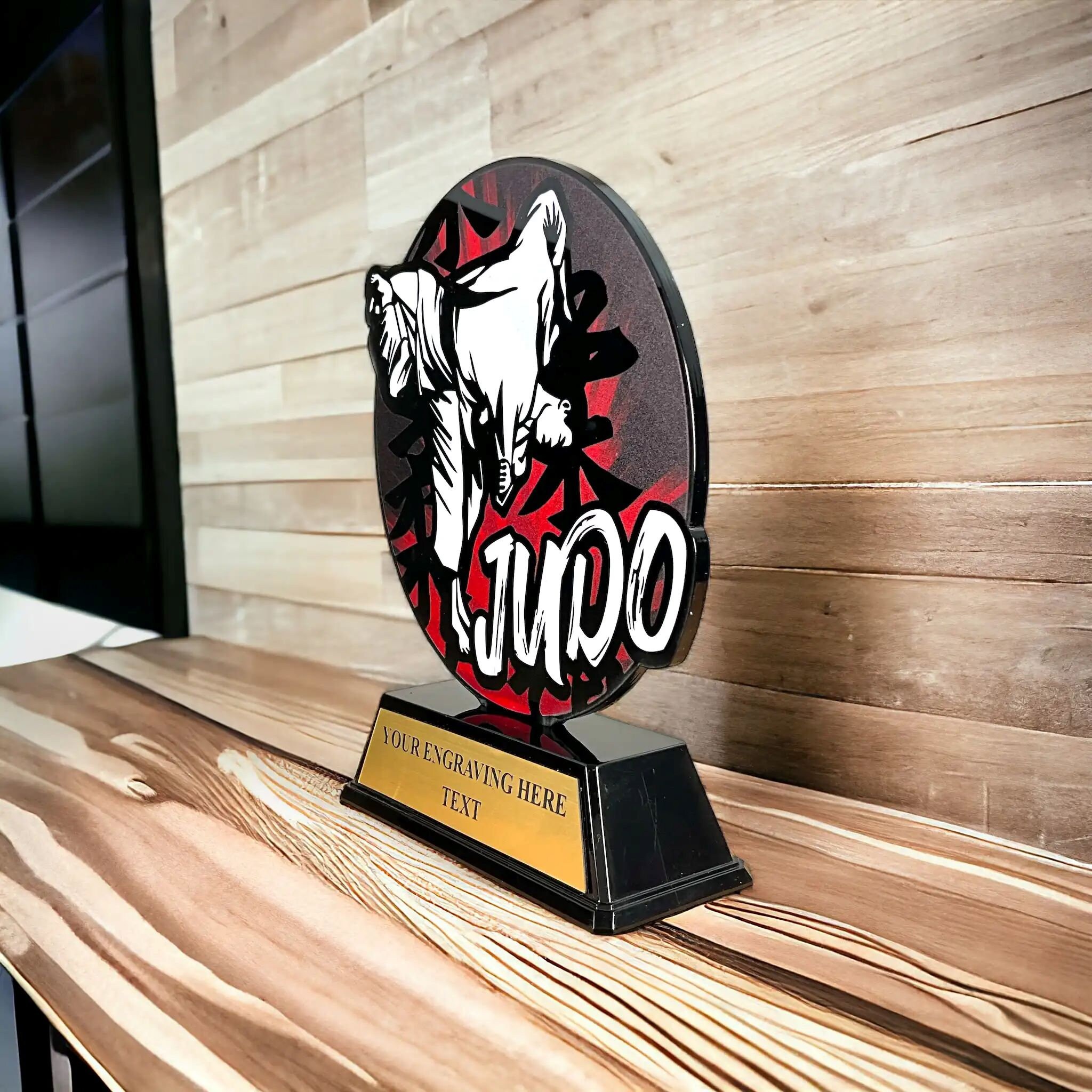 Trophy Monster Black Acrylic Trophy Judo Award | for Club, School ...