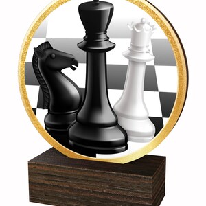 Real Wood Chess Trophy | and Delivery | | Bulk Discounts Available ...