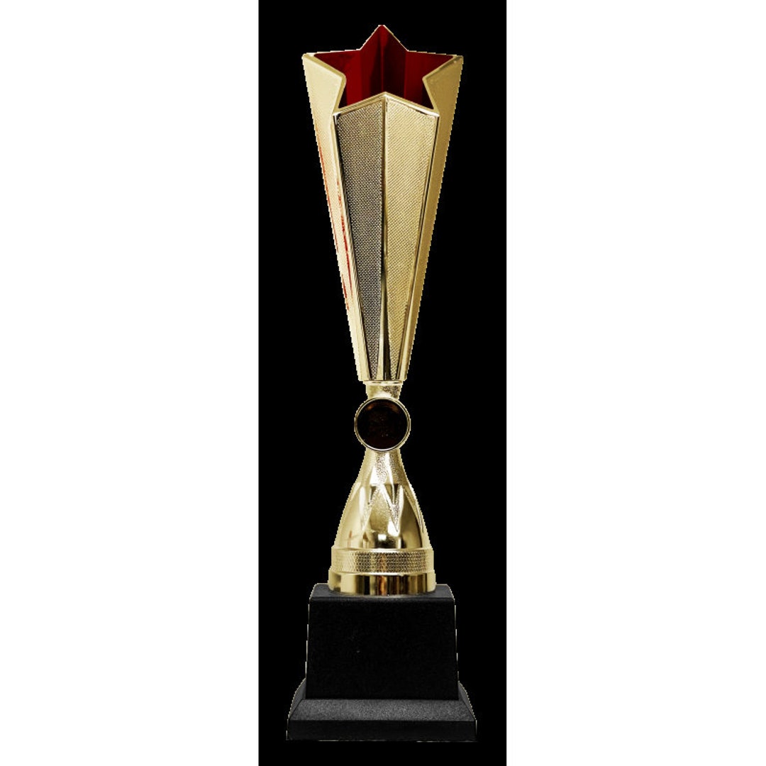 Trophymonster Gold & Red Star Trophy Award 3 Sizes - Etsy