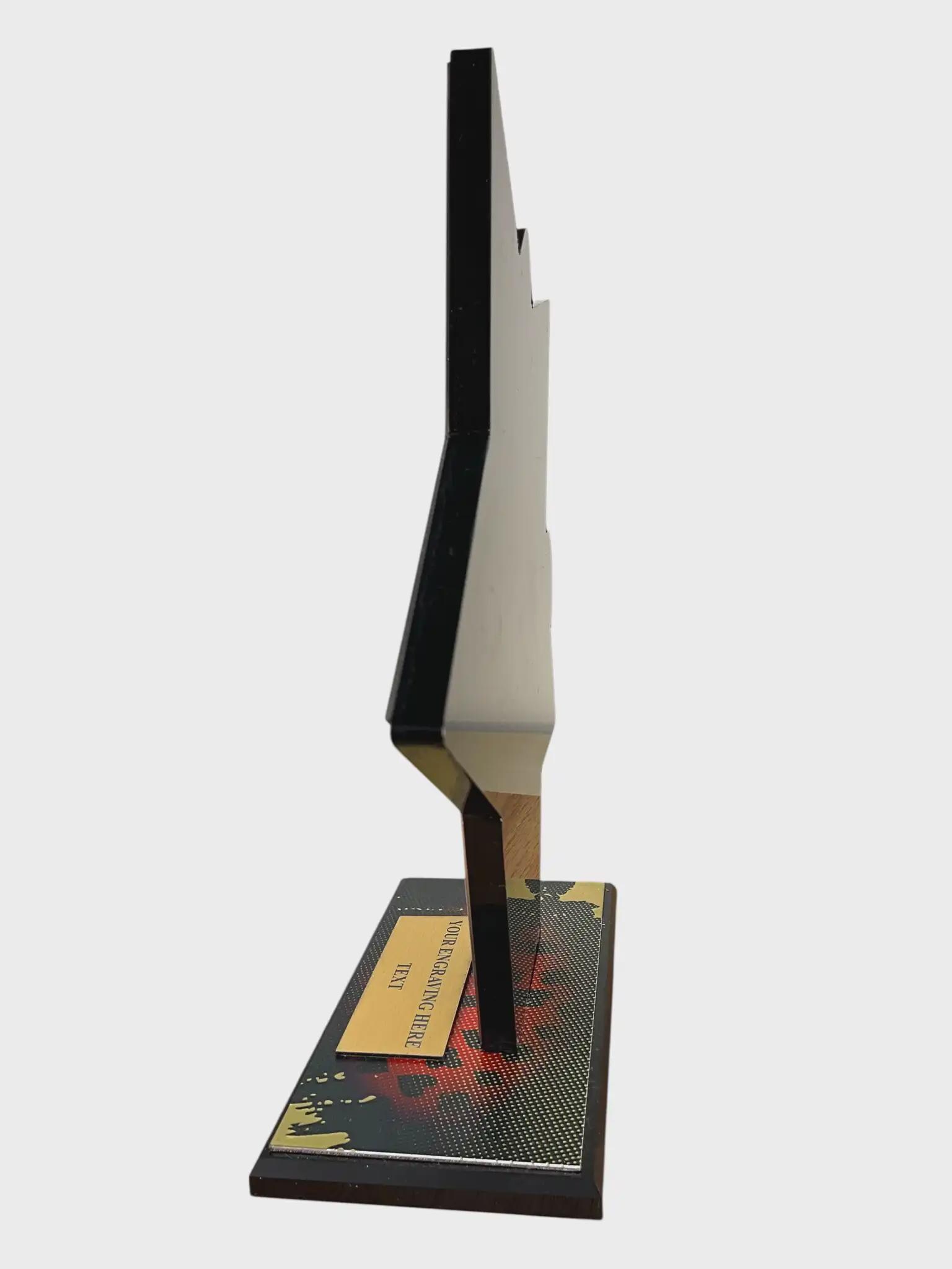Card Games Modern Acrylic Trophy With Metal Design |FREE ENGRAVING ...