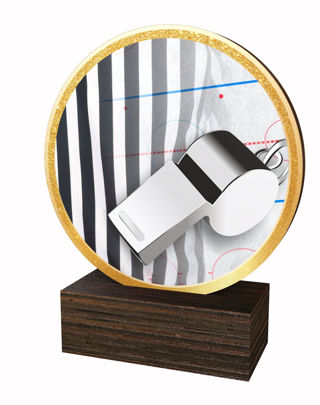 Real Wood Referee Trophy | Free Engraving and Delivery | - Etsy
