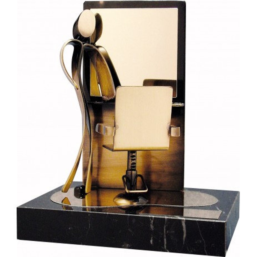 Trophy Monster Salon Hairdressing Handmade Metal Trophy - Etsy