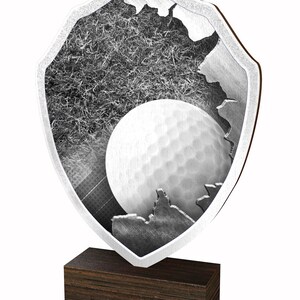 Trophy Monster Real Wood Golf Trophy ECO Friendly Made From - Etsy