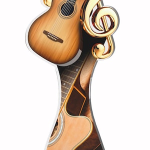 Trophy Monster Music Guitar Full Color or Resin Double Printed 1/8 ...