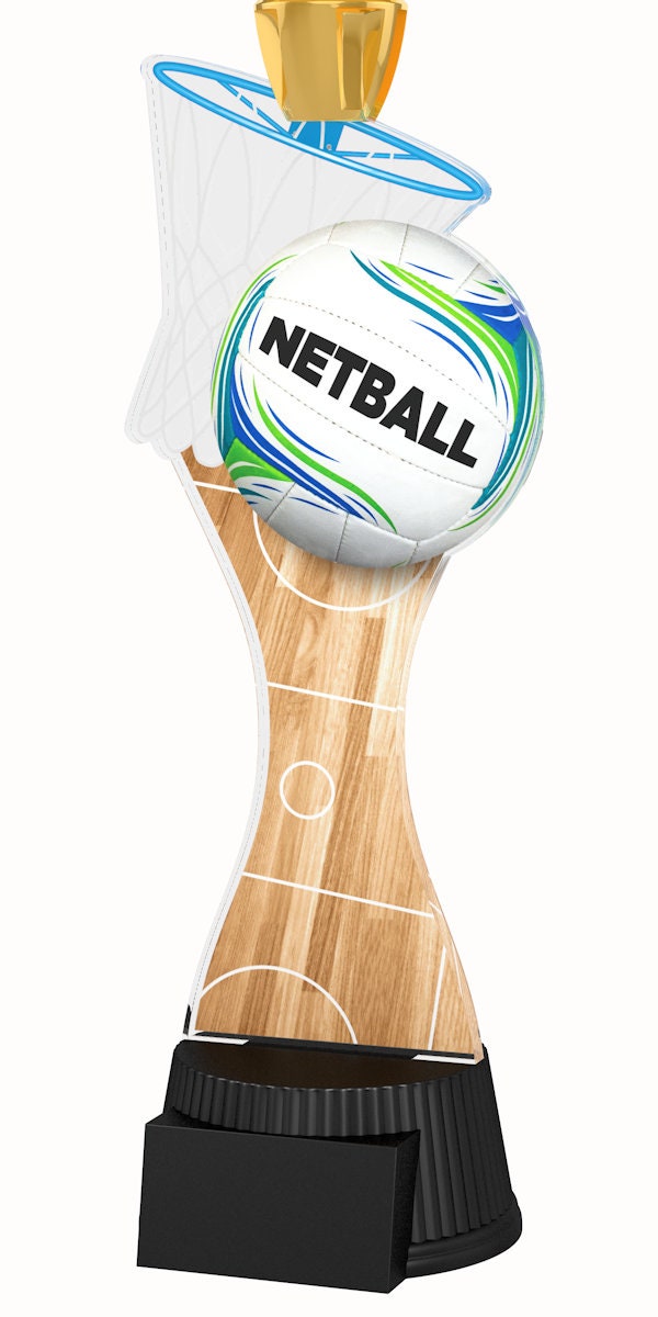 Trophy Monster Netball Full Color Double Printed 1/8" Thick Trophy ...