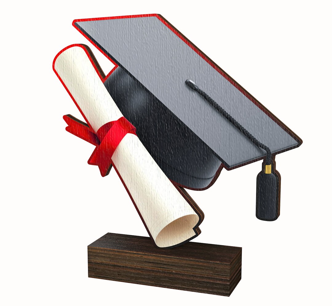 Trophy Monster Graduation 5/16' Thick Wood Sculpture Trophy Awards ...