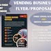 Vending Machine Business Proposal Template, Vending Machine Flyer ...