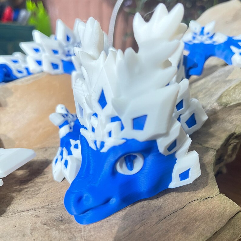 3D Printed Articulated Snowflake Dragon 29 PLA Unique Gift - Etsy