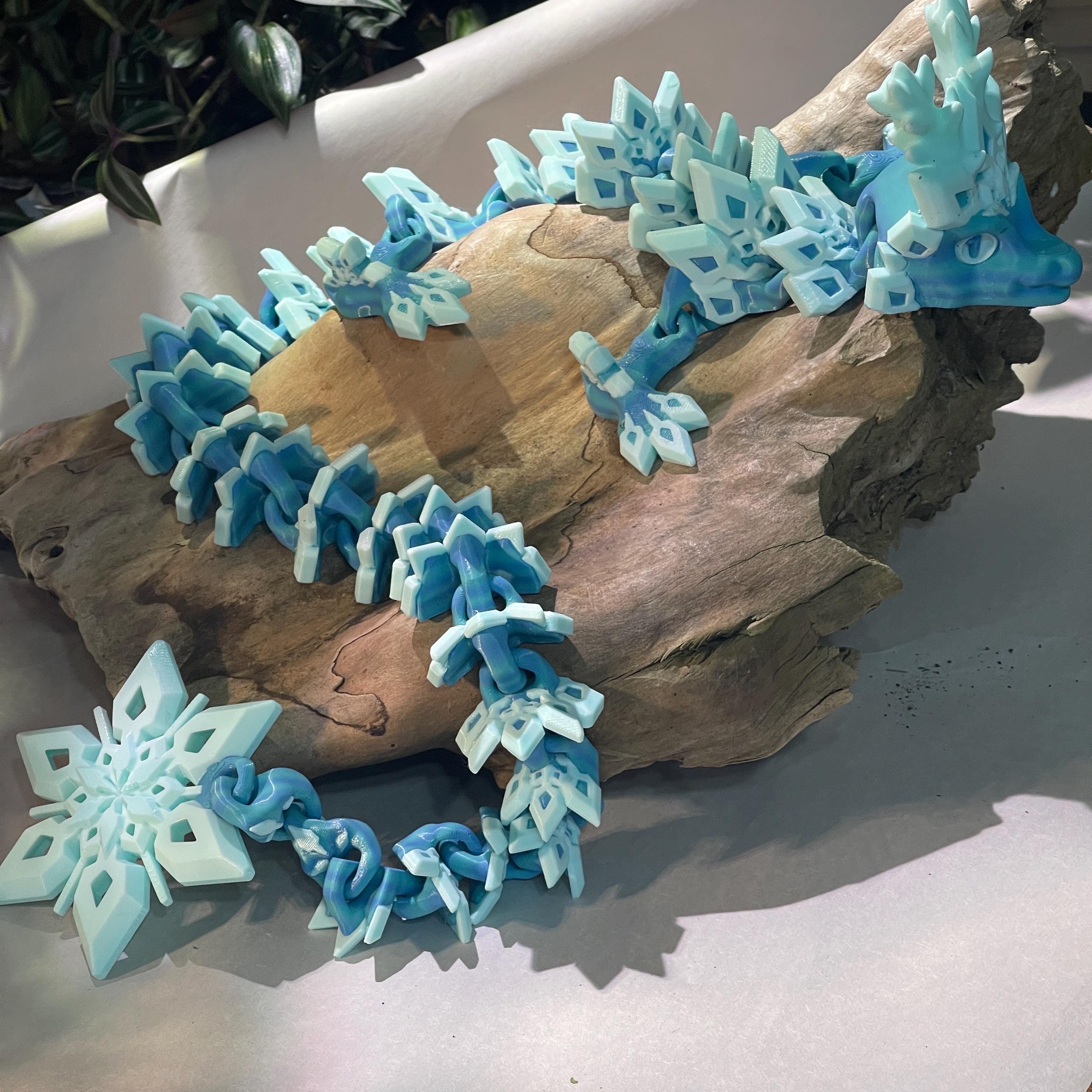 3D Printed Articulated Snowflake Dragon 29 PLA Unique Gift - Etsy
