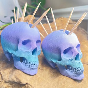 Punk Skull Toothpick Holders 3D Printed Gothic Decor Set of 2 - Etsy