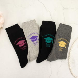 Personalized Graduation Socks, Graduation Gift for Him, Grad Socks,grad ...