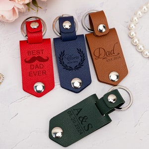 Father's Day Keepsake Gift for New Dad Personalized Photo Keychain ...