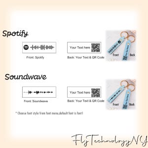 Voice Recording Keychain, Soundwave QR Code Keychain,audio Scan ...