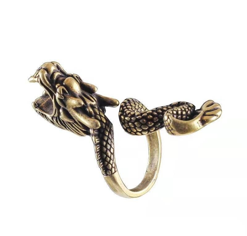 Cigarette Ring,retro Dragon Cigarette Holder Ring, Adjustable Ring ...