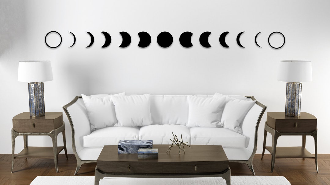 Moon Phase Wall Decormoon Phase Wall Hangingsolar System - Etsy