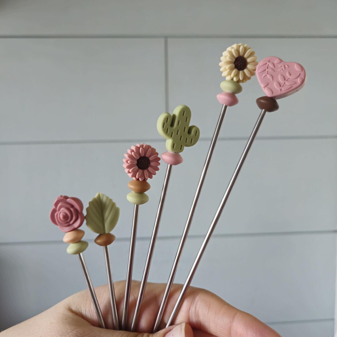 Crochet Sticks, Pink and Green Collection, Ami Sticks, Amigurumi Sticks ...