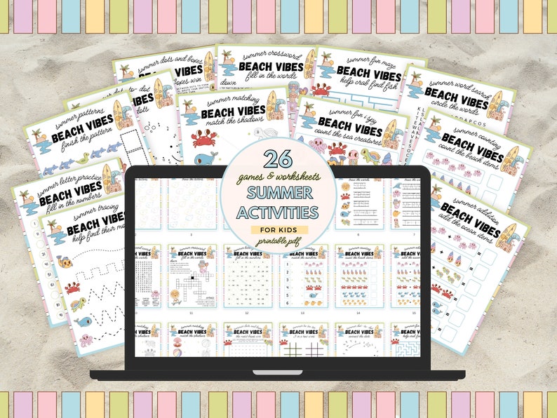 Kids Summer Activities and Games Printables for Summer Break, Mazes ...