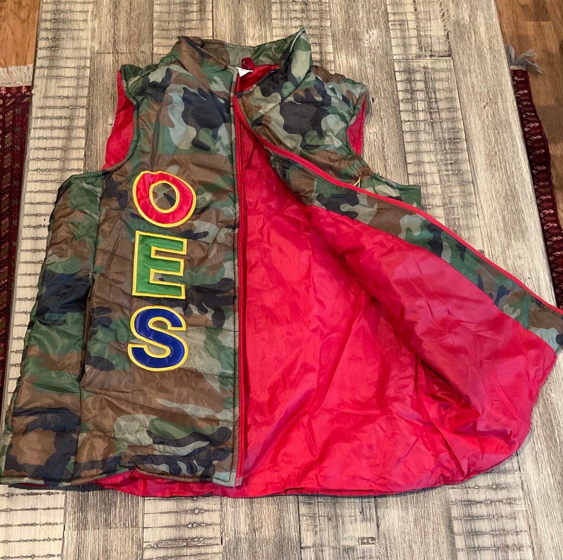 Masonic Order of the Eastern Star Oes Camo Vest - Etsy