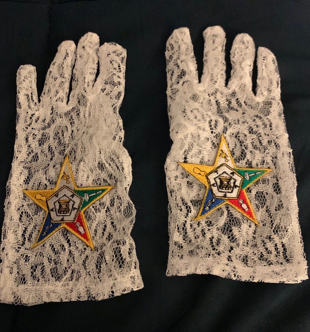 Order of the Eastern Star Lace Gloves ** - Etsy