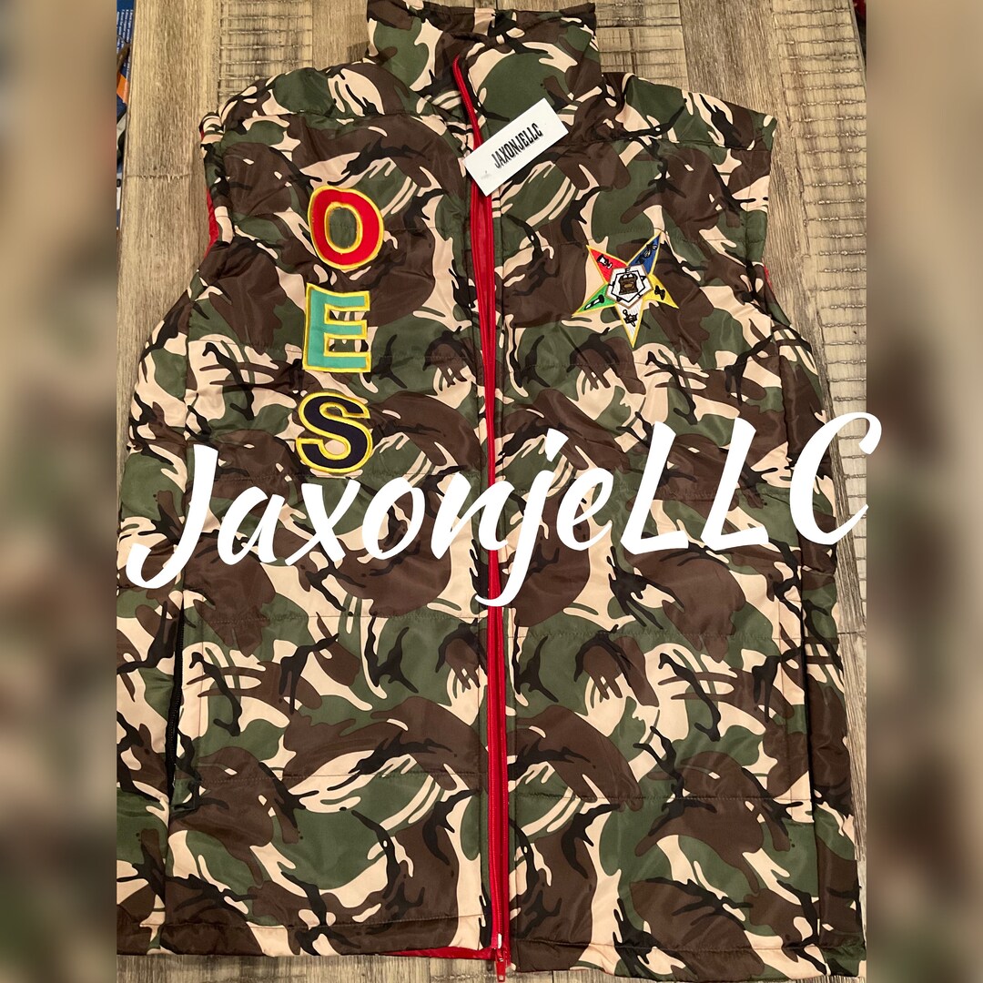 Masonic Order of the Eastern Star Oes Camo Vest New Pattern ******!! - Etsy