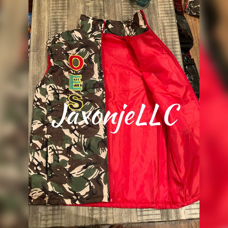 Masonic Order of the Eastern Star Oes Camo Vest New Pattern ******!! - Etsy