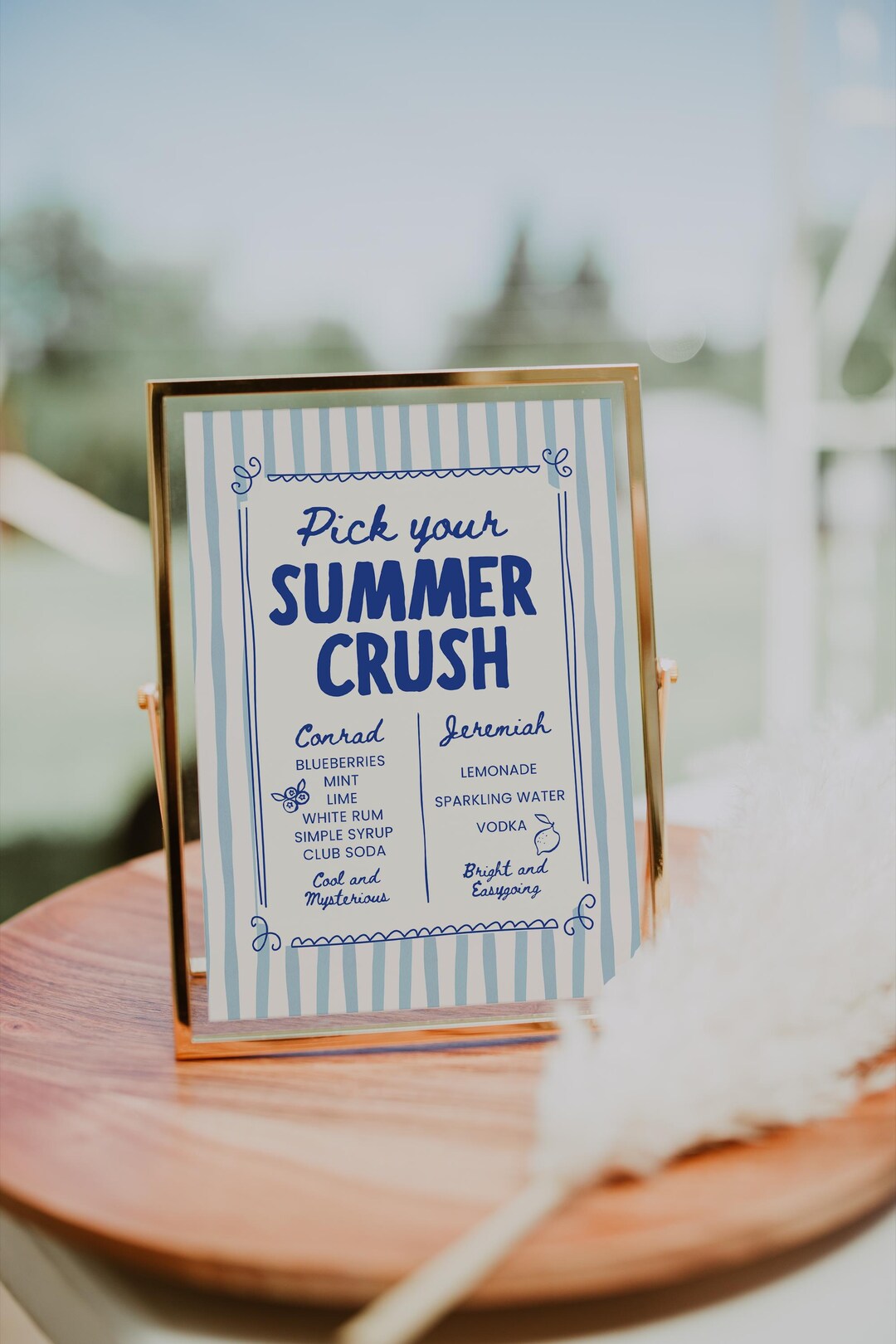 TSITP Summer Party Drink Station: Team Jeremiah Vs Conrad (printable ...