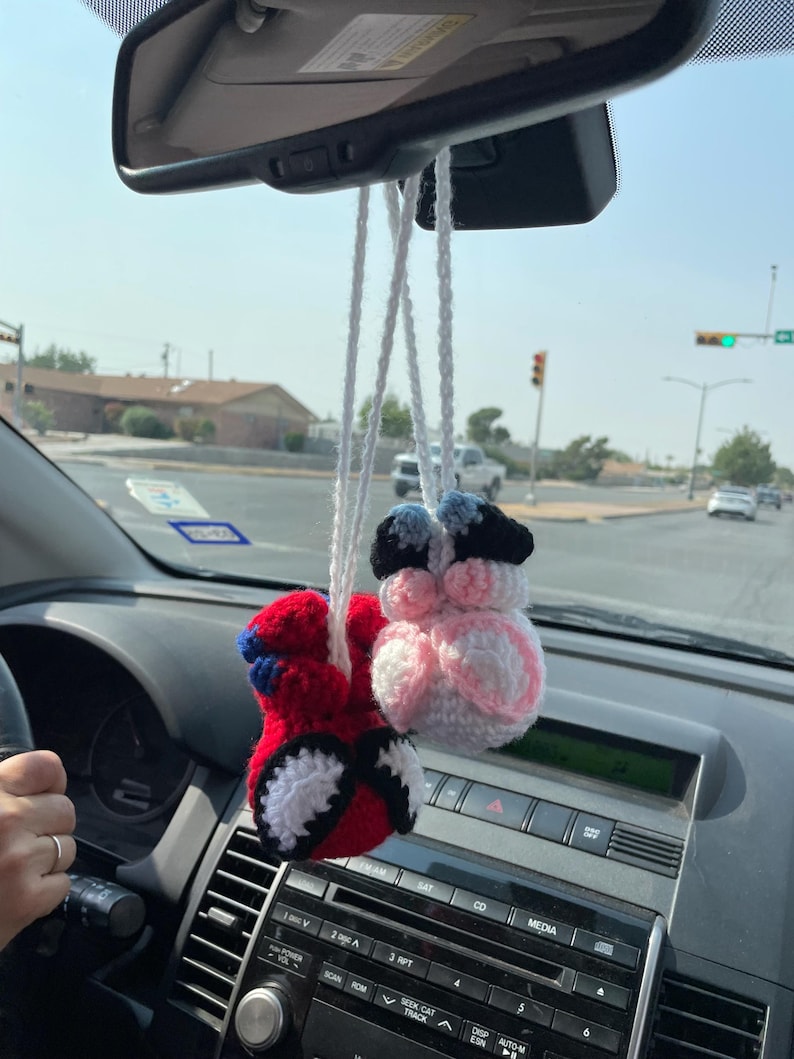 Crochet Spider Car Hanger - Etsy