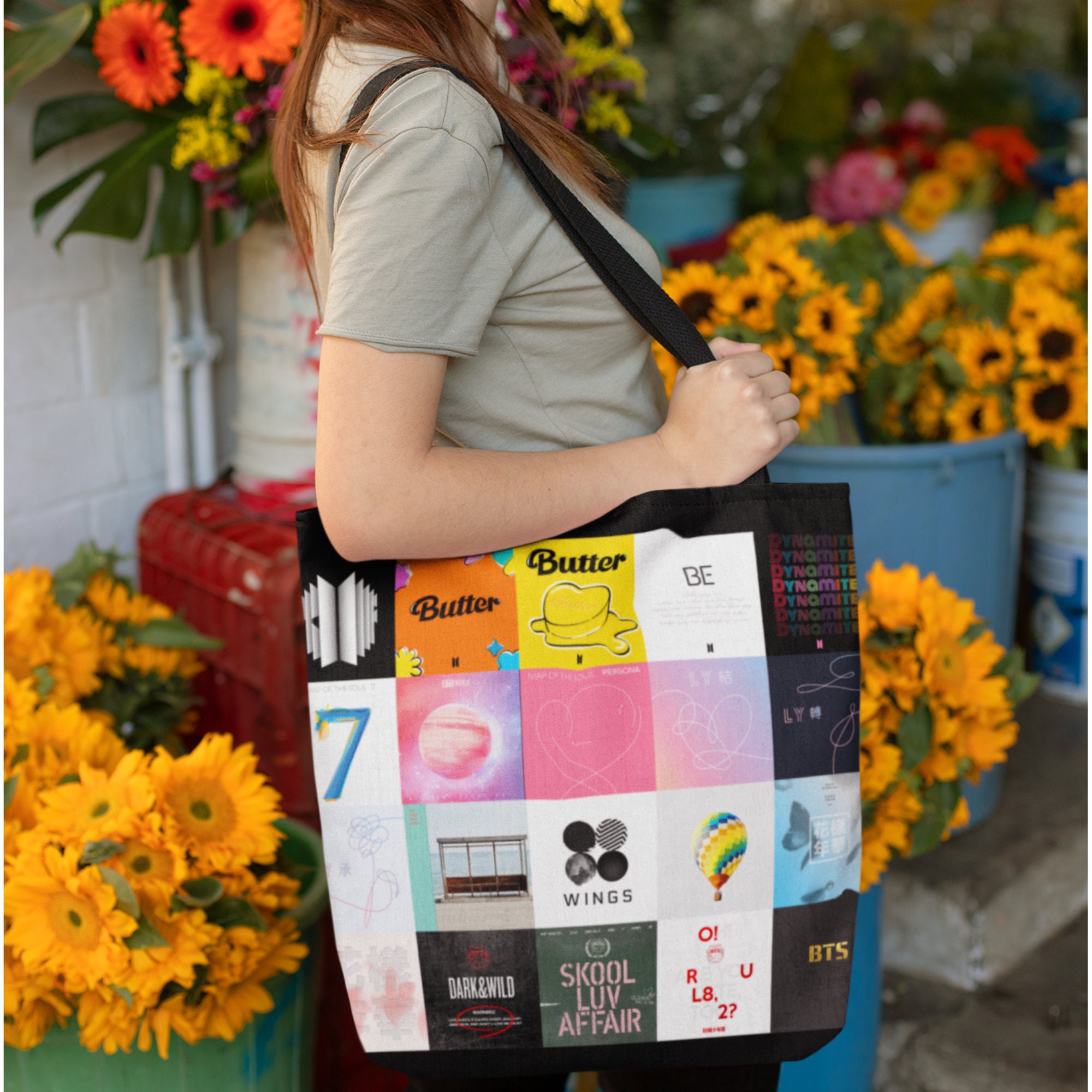 BTS Bag Bts Tote Bag K-pop Bag Bts Merch Bts Gift Bts - Etsy