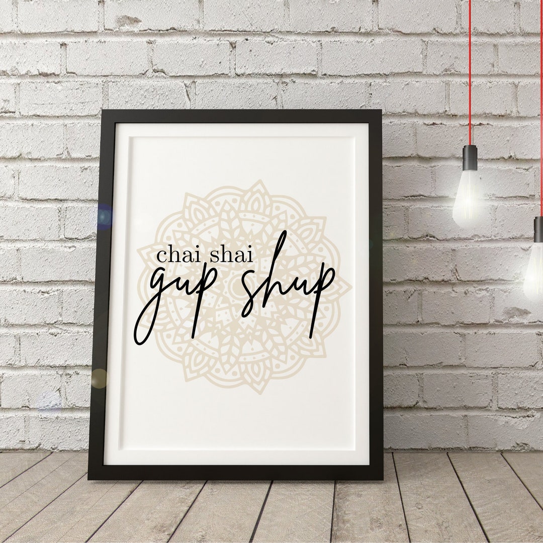 Chai Shai Gup Shup Tea Time SVG Commercia Use - Etsy