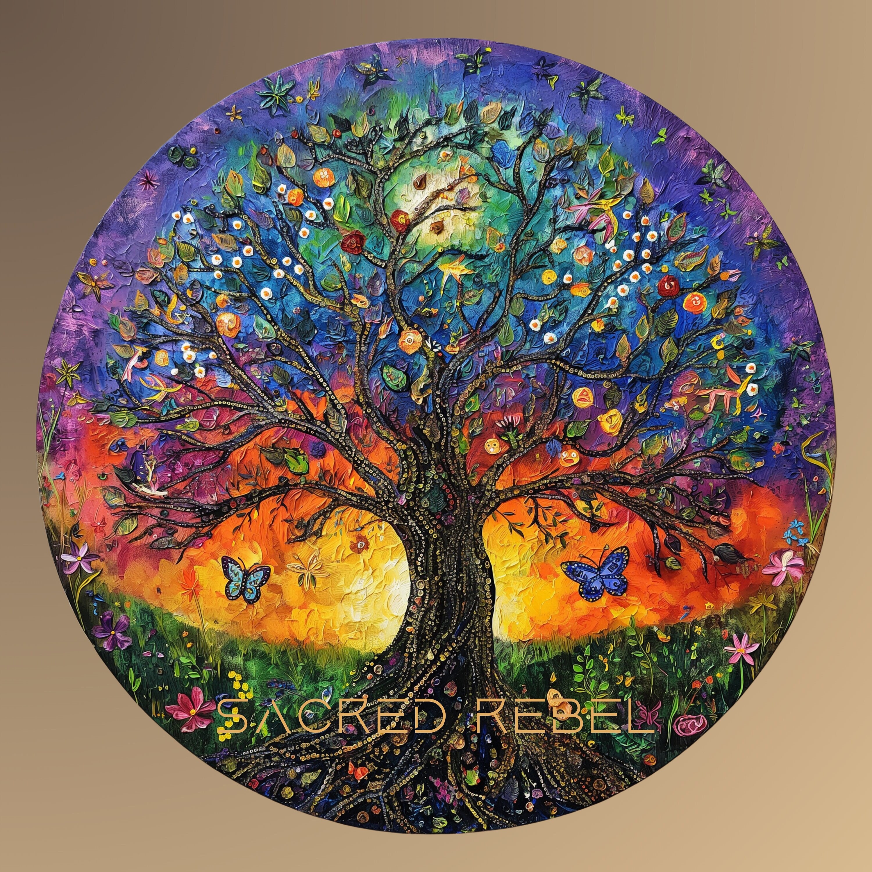 Rainbow Tree of Life Digital Download PNG Mystical Tree Spiritual ...