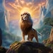 Celestial Lion King Art Print 144 Starseed Spiritual Design, Digital ...