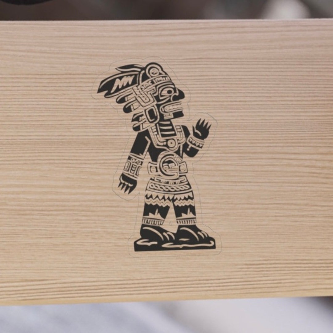 Mayan Figurine Sticker Aztec Art Vinyl Decal Custom Car Decal Boho ...