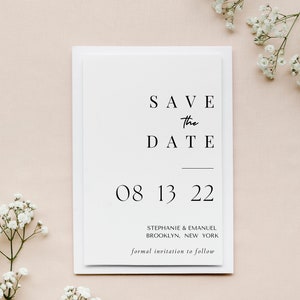 Bilingual Bundle: Modern Minimal Save the Date English Spanish - Etsy