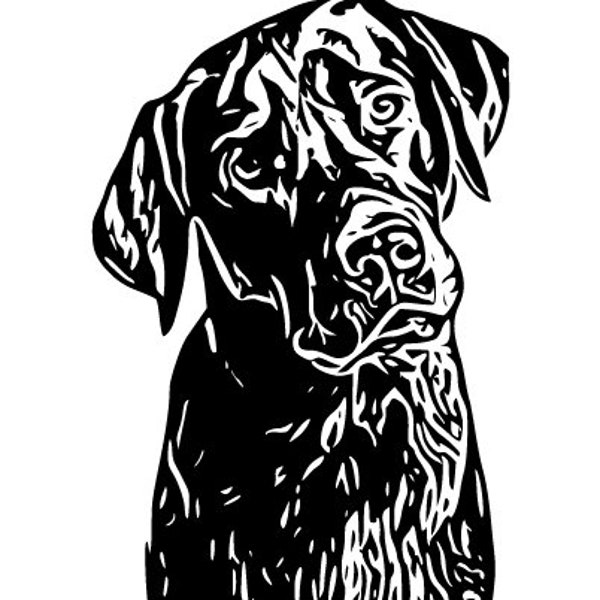 Black Lab Svg - Etsy