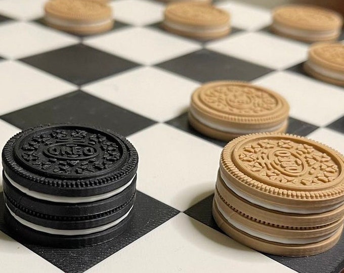 Checkers Set - 3D Printed 24 Piece Set for Your Board. - Etsy