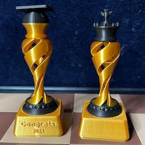 3D Printed Chess Trophy / Grad Gift Award - Etsy