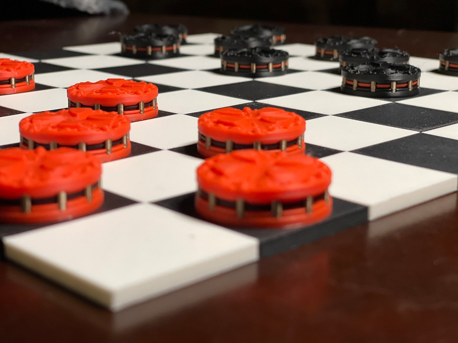 Checkers Set 3D Printed 24 Piece Set for Your Board. - Etsy