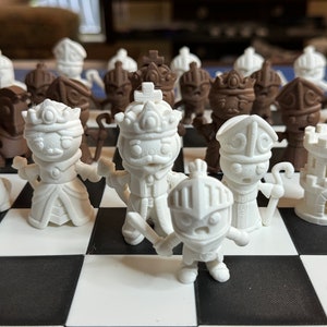 Cute Semi Articulated Chess Set - Etsy