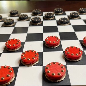 Spiral Checkers Set - 3D Printed 24 Piece Set for Your Board. - Etsy