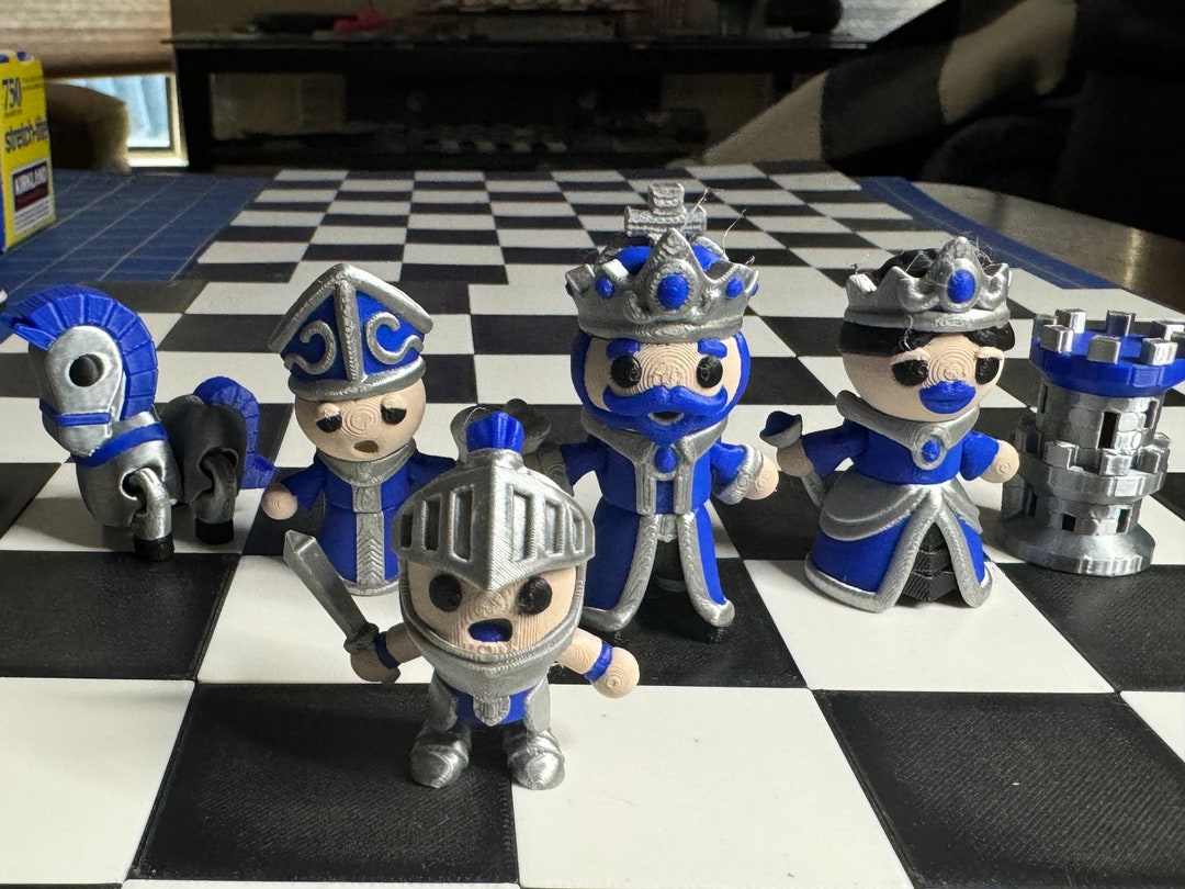 Cute Semi Articulated Chess Set - Etsy