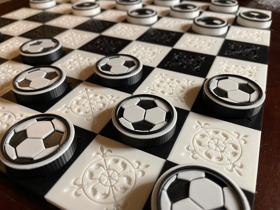 Checkers Set - 3D Printed 24 Piece Set for Your Board. - Etsy